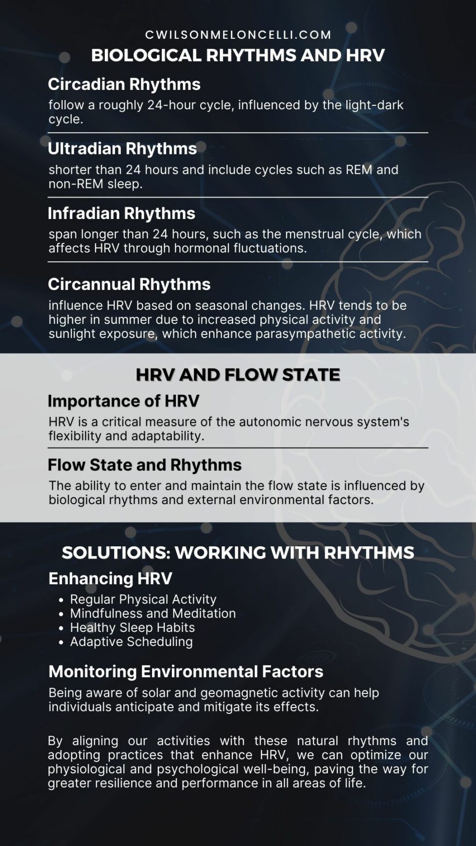 Navigating Biological Rhythms: HRV's Role in Achieving Flow State